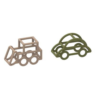 中国 車の形の赤ん坊のシリコーンは多色の食品等級無毒な材料をもてあそぶ 販売のため