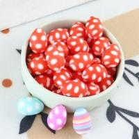 China Egg Shape DIY Silicone Teething Bead Chewable For Necklace Making for sale