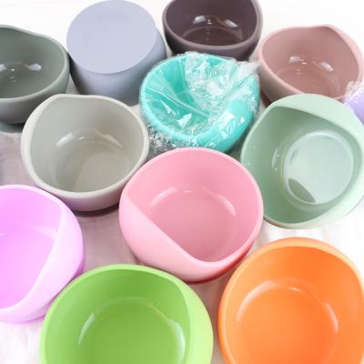 Cina La ciotola amichevole del silicone di Eco ha fissato la forma rotonda per l'OEM di viaggio della famiglia in vendita