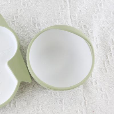 Cina Insieme libero su ordinazione della ciotola degli alimenti per bambini di BPA, ciotola del silicone del bambino di aspirazione del commestibile in vendita