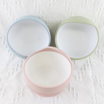 Cina Insieme libero su ordinazione della ciotola degli alimenti per bambini di BPA, ciotola del silicone del bambino di aspirazione del commestibile in vendita