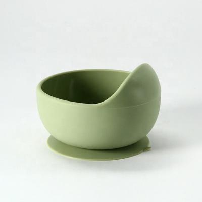 China Multi Colors Durable Silicone Bowl Set Soft Flexible For Baby Feeding for sale