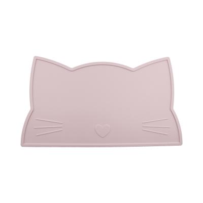 Cina Cat Face Kids Silicone Placemat, stuoia d'alimentazione di Mat Heat Resistant Waterproof del tavolo da pranzo del silicone in vendita