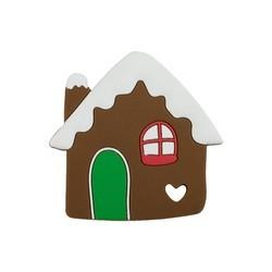 Cina Bambino su ordinazione Teether del silicone con forma dell'uomo di pan di zenzero del fantasma di Halloween in vendita