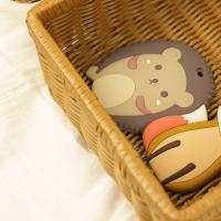China Customized Logo Silicone Baby Teether Chewable With Cow Fox Owl Shape for sale