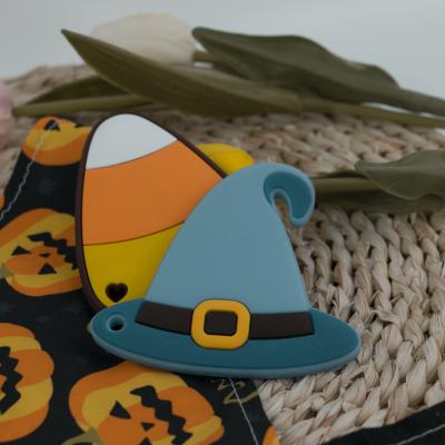 Cina Silicone variopinto Teether di Halloween con forma del cereale di Candy del cappello delle streghe in vendita
