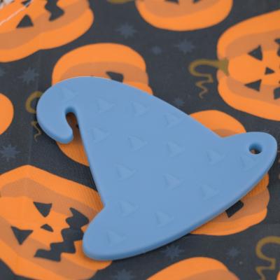 Cina Silicone variopinto Teether di Halloween con forma del cereale di Candy del cappello delle streghe in vendita