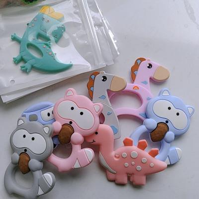 China Chewable Food Grade Baby Silicone Teethers ,  Non Toxic Teething Silicone Toy for sale