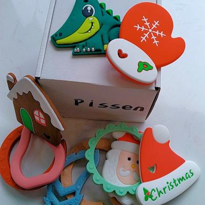 China Chewable Food Grade Baby Silicone Teethers ,  Non Toxic Teething Silicone Toy for sale