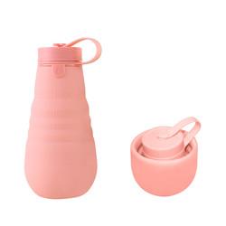 China Leakproof Foldable Silicone Drinking Bottle BPA Free For Travel Camping for sale