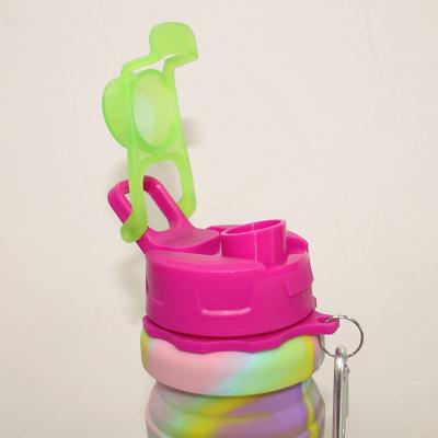 Cina Bottiglia di acqua pieghevole libera del silicone di BPA per capacità di sport all'aperto 500ml in vendita