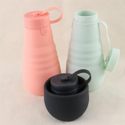 China Outdoor Silicone Drink Bottle , Collapsible Water Bottle For Camping for sale