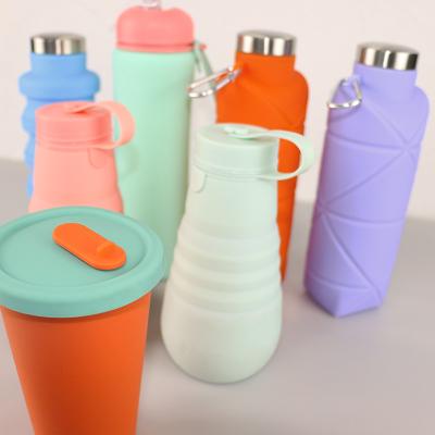 China Outdoor Silicone Drink Bottle , Collapsible Water Bottle For Camping for sale