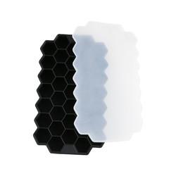 China Food Grade Ice Cube Silicone Molds Trays BPA Free Honeycomb Shape 37 Cell for sale
