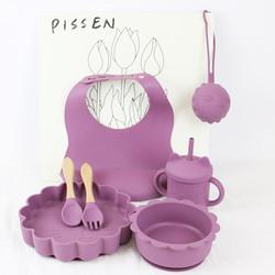 중국 세트 지탱할 수 있는 팬톤 컬러를 공급하는 1Set 8 PC 실리콘 아기 판매용