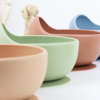 Cina Il bambino non tossico del silicone di aspirazione lancia BPA libero per il cibo del bambino del bambino in vendita