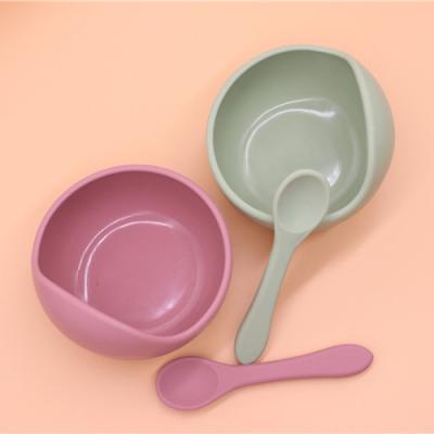 Cina Il bambino non tossico del silicone di aspirazione lancia BPA libero per il cibo del bambino del bambino in vendita