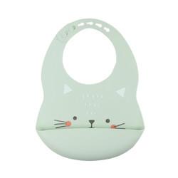 China Babadores do coletor de Cacoon Cat Fox Printed Silicone Food para alimentações do café da manhã da criança à venda