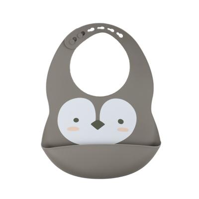 Cina Abitudine della busbana francese del silicone del bambino di colore di Pantone con stampa animale sveglia di bradipo in vendita