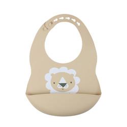 Cina Abitudine della busbana francese del silicone del bambino di colore di Pantone con stampa animale sveglia di bradipo in vendita