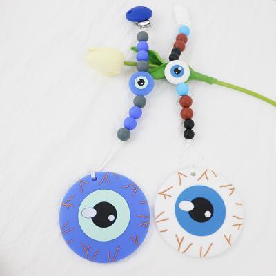 China Soft And Flexible Silicone Teether for 0-36 Months Baby DIY silicone teether keychains for halloween for sale