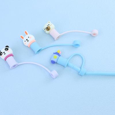 Chine Chapeau de paille de conception personnalisé de marque de couverture de paille de silicone 3D faite sur commande à vendre