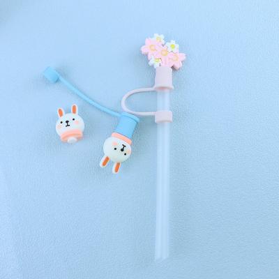 中国 非毒性の異なる素材のサイズのストロー/シッピートッパーチャームシリコンストローカバー 販売のため