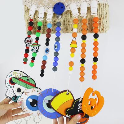Cina Perle focali di vendita calde del silicone di Halloween per i keychains mettere i denti del bambino DIY in vendita