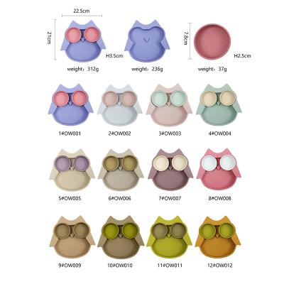 Cina Piatti di silicone sicuri per microonde Cucchiaio per bambini Libero da BPA Non tossico Morbido per bambini in vendita