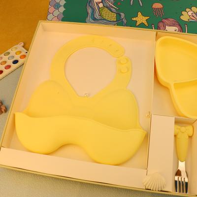 China O presente aprovado pelo FDA do grupo dos utensílios de mesa do silicone encaixota resistente ao calor e antiderrapante à venda