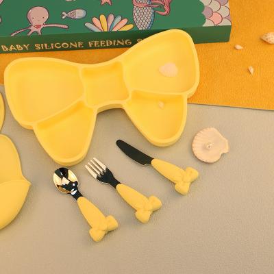 Cina Insieme attuale delle stoviglie del silicone del contenitore di regalo per il commestibile durevole ecologico delle ragazze dei bambini in vendita