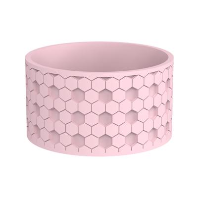China Custom 3D Silicone cup Bumper Boot Bottle Sleeve for 20 30 40 oz Tumbler with Handle  cup silicone cover bottles bottom cover for sale