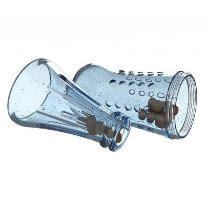 Cina Custom high quality bpa free food grade silicone pet dog training bottle toys slow feeder snack lick silicone food bottle toy in vendita