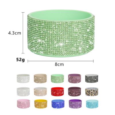 Cina Wholesale cup Glitter Silicone Boot for 20-40oz Bottle Cover Bottom Sleeve Cover Protective tumbler boot printed in vendita