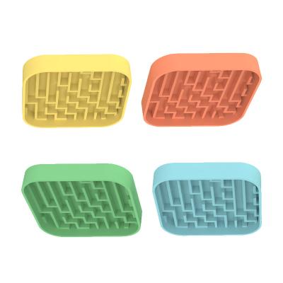 Cina Wholesale Eco-friendly Pet Bowls Feeders Cat Dog Slow Feeder Anti Choking Cats Food Bowl Slow Eating Dog Bowl in vendita