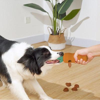 Cina Carrot Pet Accessories Animal Shape Indestructible Pet Squeak Dog Pet Toys Dog Ball Chew Toys Aggressive Chewer Dog Ball Toy in vendita