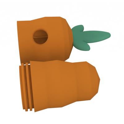 Cina Carrot Pet Accessories Animal Shape Indestructible Pet Squeak Dog Pet Toys Dog Ball Chew Toys Aggressive Chewer Dog Ball Toy in vendita