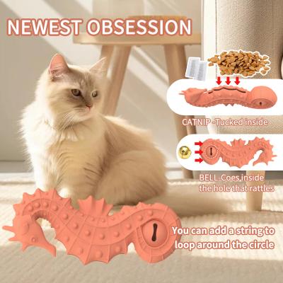 Cina Hot Sale BPA Free Silicone Seahorse Dog Puzzle Toy Egg Puppy Food Slow Feeder Pet Dog Interactive Silicone PET CHEW TOYS in vendita