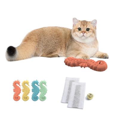 Cina Hot Sale BPA Free Silicone Seahorse Dog Puzzle Toy Egg Puppy Food Slow Feeder Pet Dog Interactive Silicone PET CHEW TOYS in vendita
