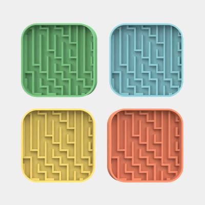 China Wholesale Custom Food Grade Silicone Bowl Dog Pet Slow Feeder Bowl Christmas Theme Pet Food Bowl Pet Lick Mat for sale