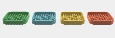 China Wholesale Custom Food Grade Silicone Bowl Dog Pet Slow Feeder Bowl Christmas Theme Pet Food Bowl Pet Lick Mat for sale