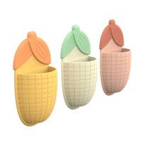 China Cute Corn Shape Suction Cup Toothpaste Holder – Multifunctional Bathroom Organizer for sale