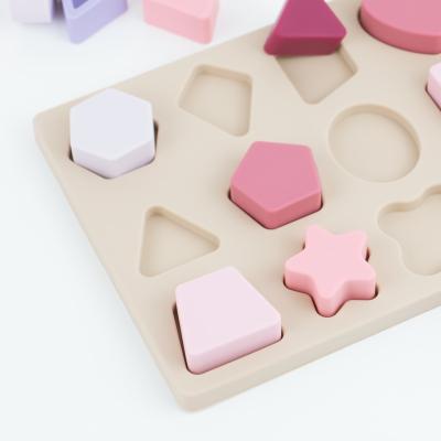 China Silicone Puzzle Custom Design Educational Toy for Age Range 1-4 Enhancing Cognitive Development and Motor Skills for sale