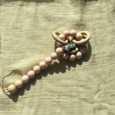 China Non toxic Silicone Teething Bead with Beads With Hole Silicone Beads 3D Easter Eggs Focals safe baby teething accessory for sale