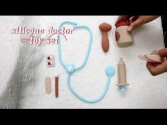 Brinquedos personalizados de silicone para bebês Função Doutor Role Playing Kids Nurse Role Toy Sets