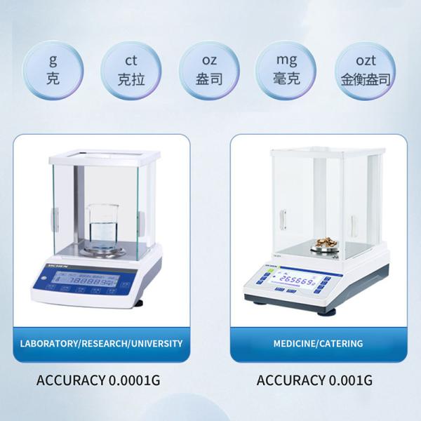 Quality High Precision Stainless Steel Analytical Balance 0.001g for Laboratory Weighing for sale