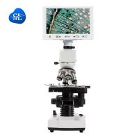 China Digital Monocular Microscope 40X-1000X Zoom with 7 Inch IPS Screen and LED Light Source for sale