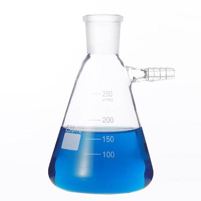China Beaker Classificatie Helder borosilicaatglas Koniek met uitlaat OEM/ODM Acceptabel Te koop