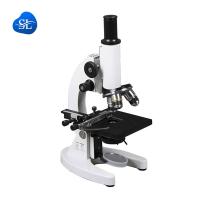 China Portable Optical Microscope 40X-1600X Monocular 90 Degree Straight Barrel for Laboratory Teaching for sale