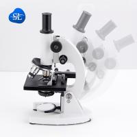 China Portable Optical Microscope 40X-1600X Monocular 90 Degree Straight Barrel for Laboratory Teaching for sale